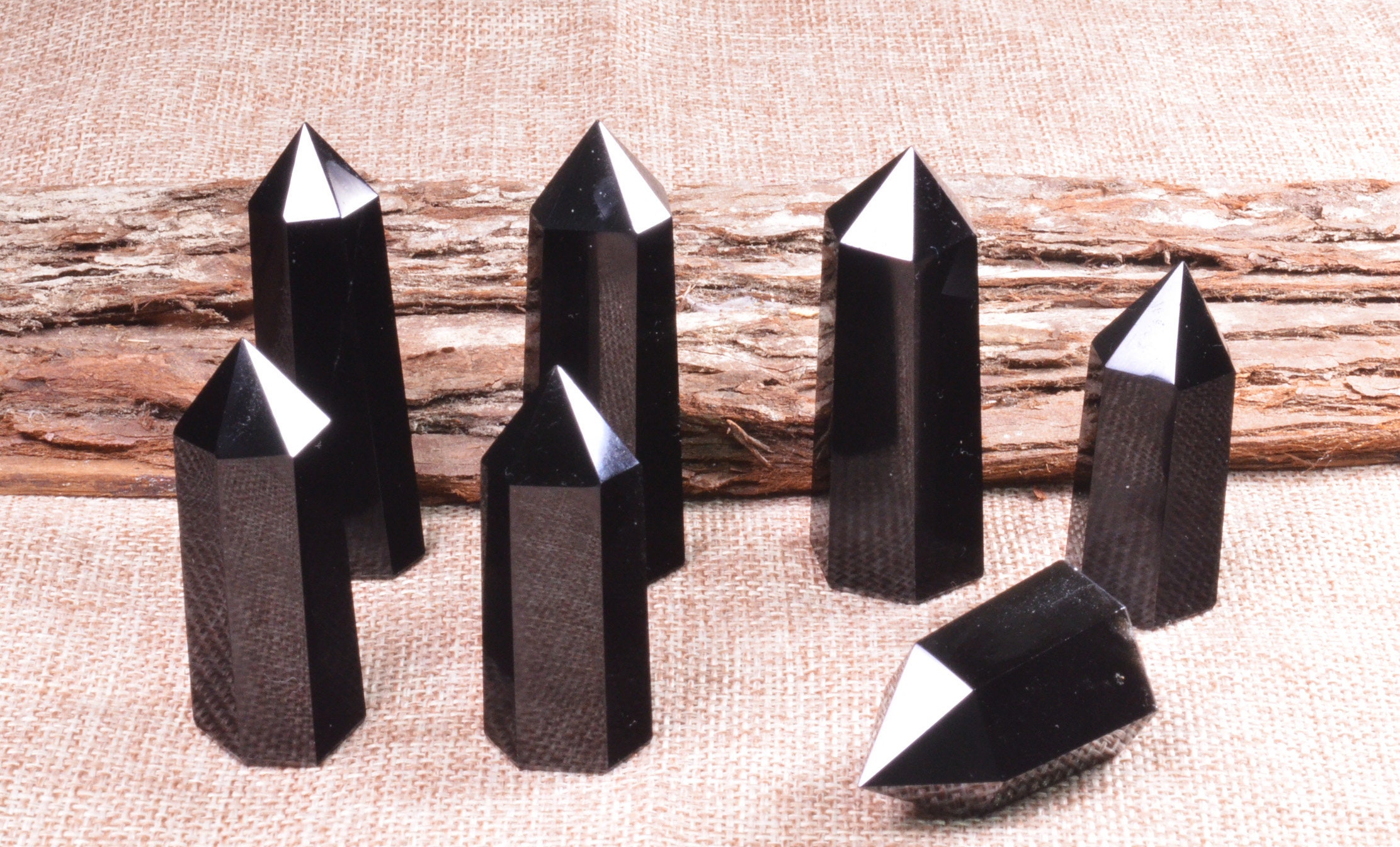 Black Obsidian Quartz Towerblack Obsidian Crystal Quartz | Etsy