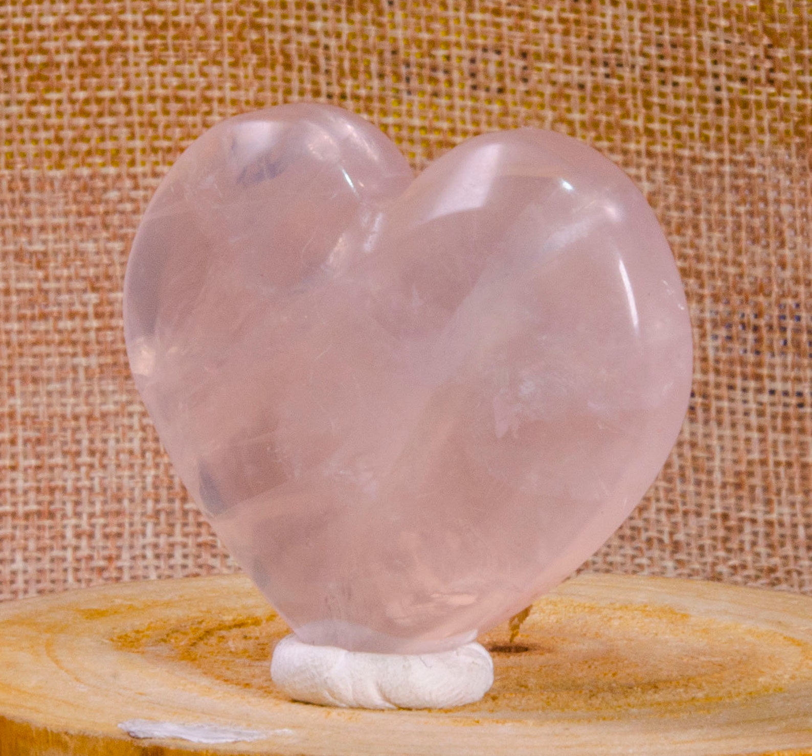 Clear Rose Quartz Necklacepink Stone Pendantrose Quartz - Etsy