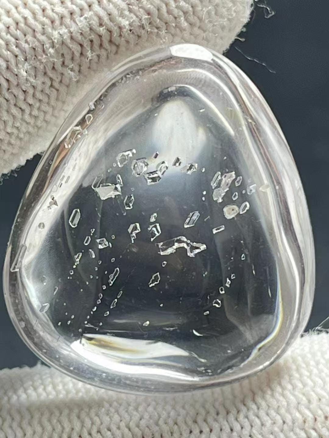 Clear Crystal Quartz With Inclusions of Small Shining Crystal&many Air ...