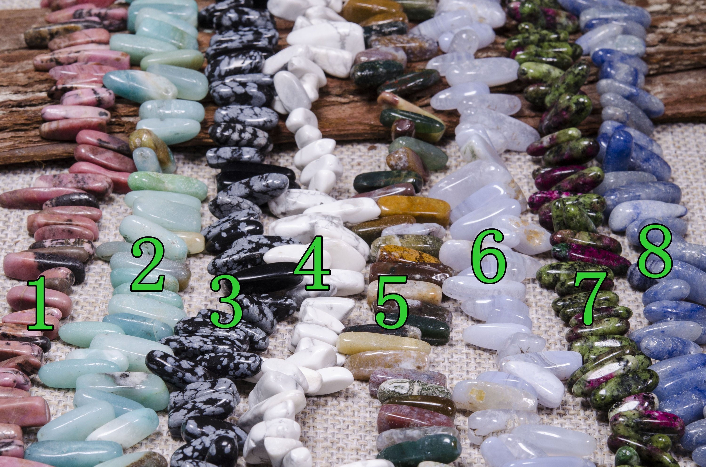 One Strand Natural Cuboid Facted Beadspolished | Etsy