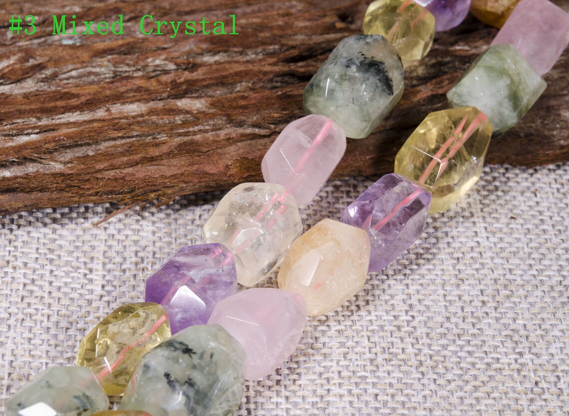 One Strand Natural Cuboid Facted Beadspolished - Etsy