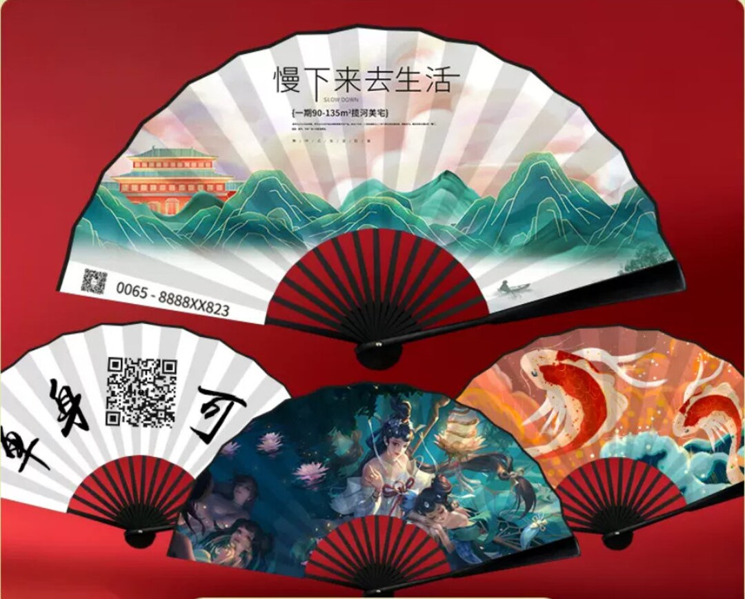 Personalized Custom Folding Fanchinese Stylehistory and - Etsy