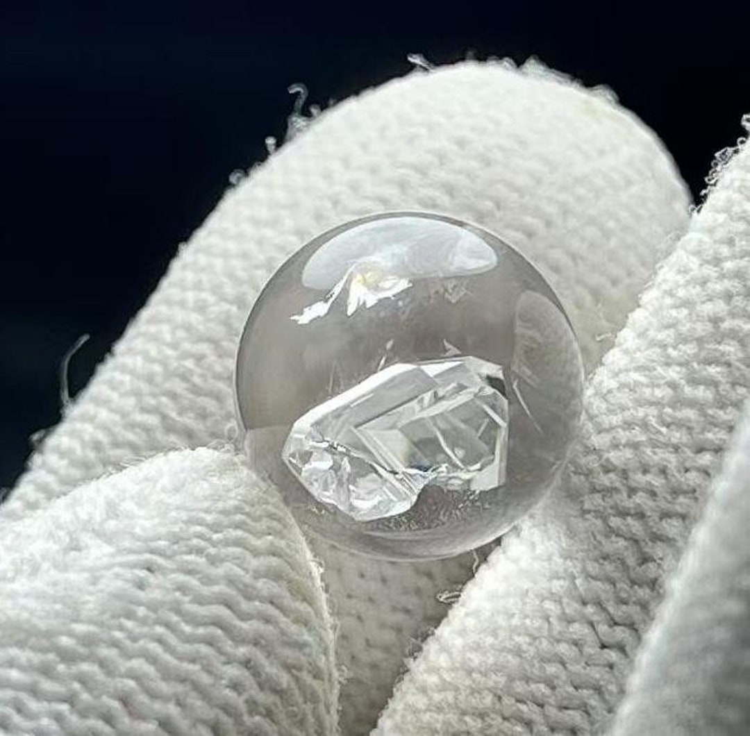 12mm/rare Natural Inner Child Quartz Crystal Ball With Inclusion of ...