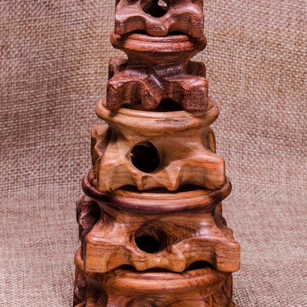 Carved Wood Stand - Etsy