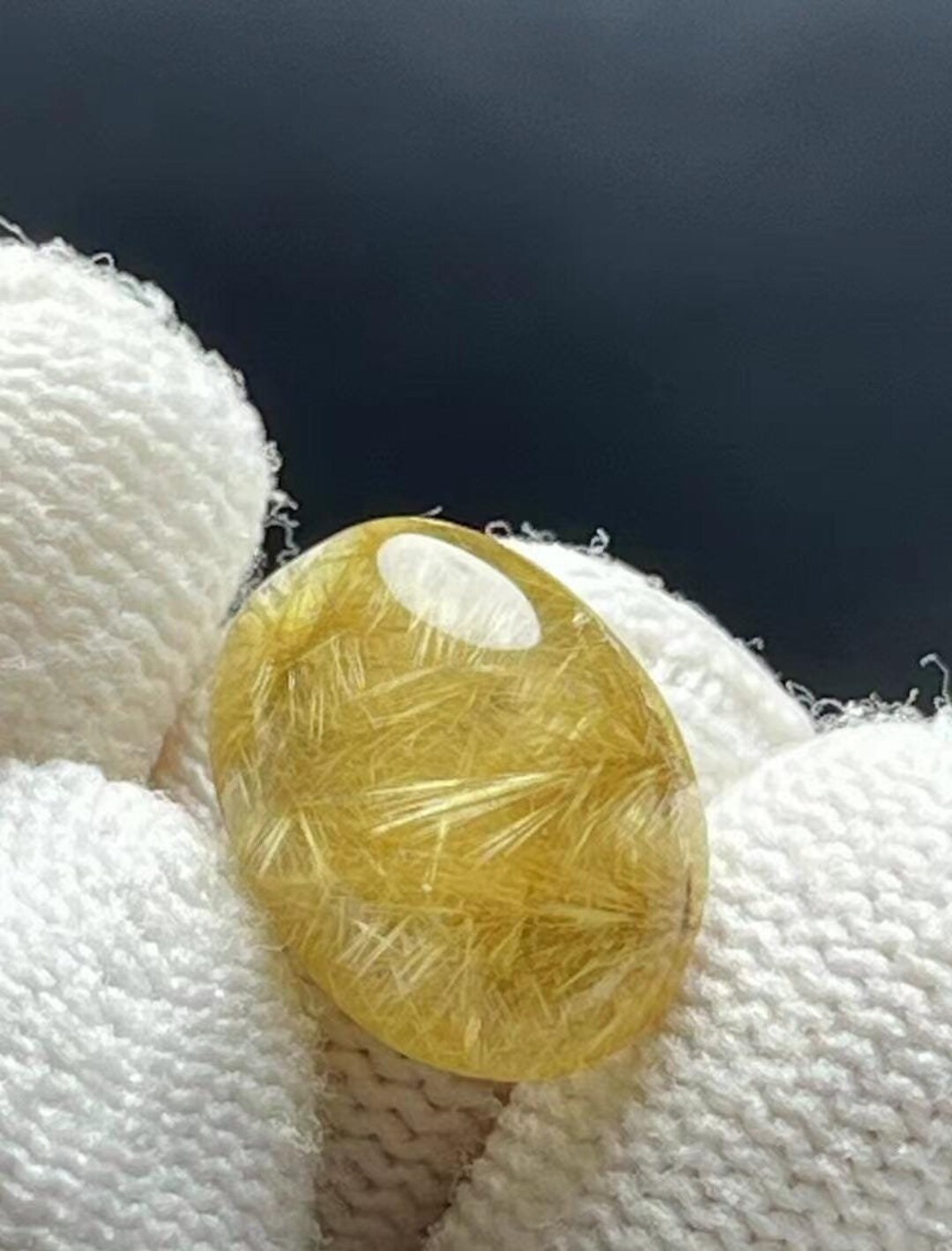 Natural Golden Needles Included in Clear Crystal,golden Titanium ...