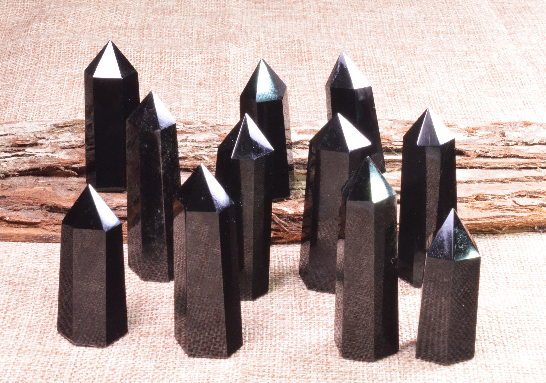 Black Obsidian Quartz Towerblack Obsidian Crystal Quartz | Etsy