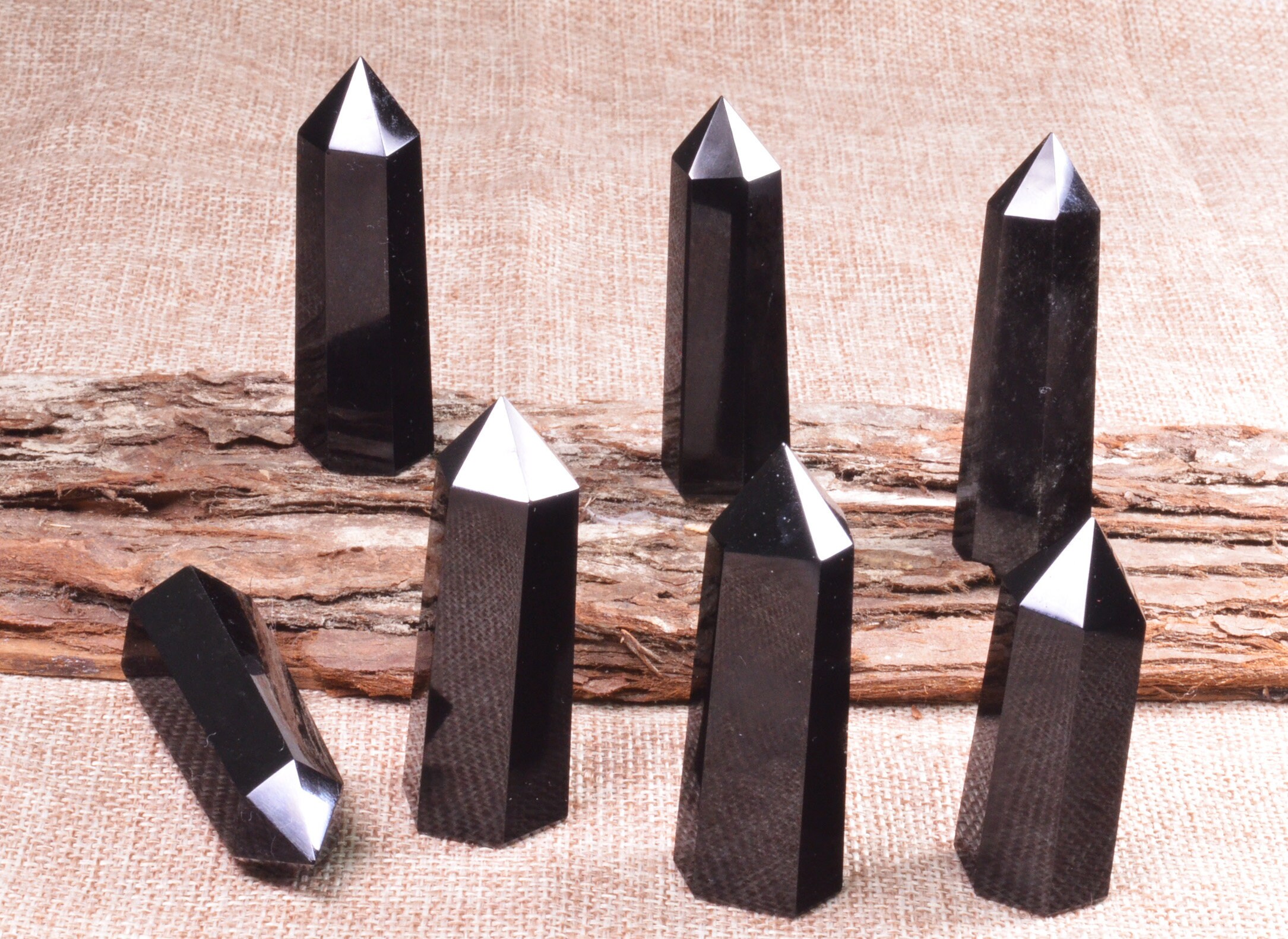 Black Obsidian Quartz Towerblack Obsidian Crystal Quartz | Etsy