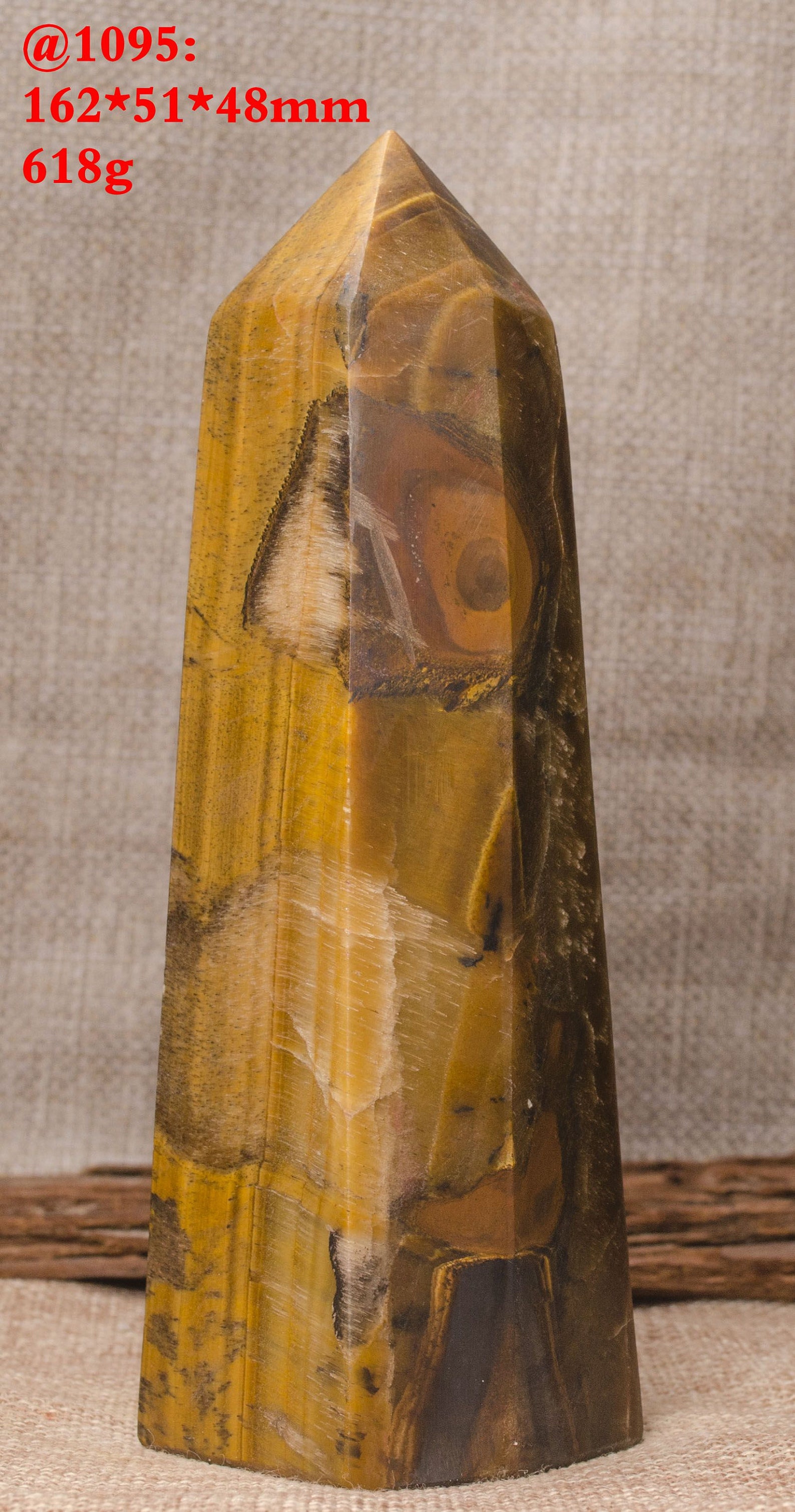 Tiger Eyes Quartz Towertiger Eye Crystal Quartz Pointhealing - Etsy