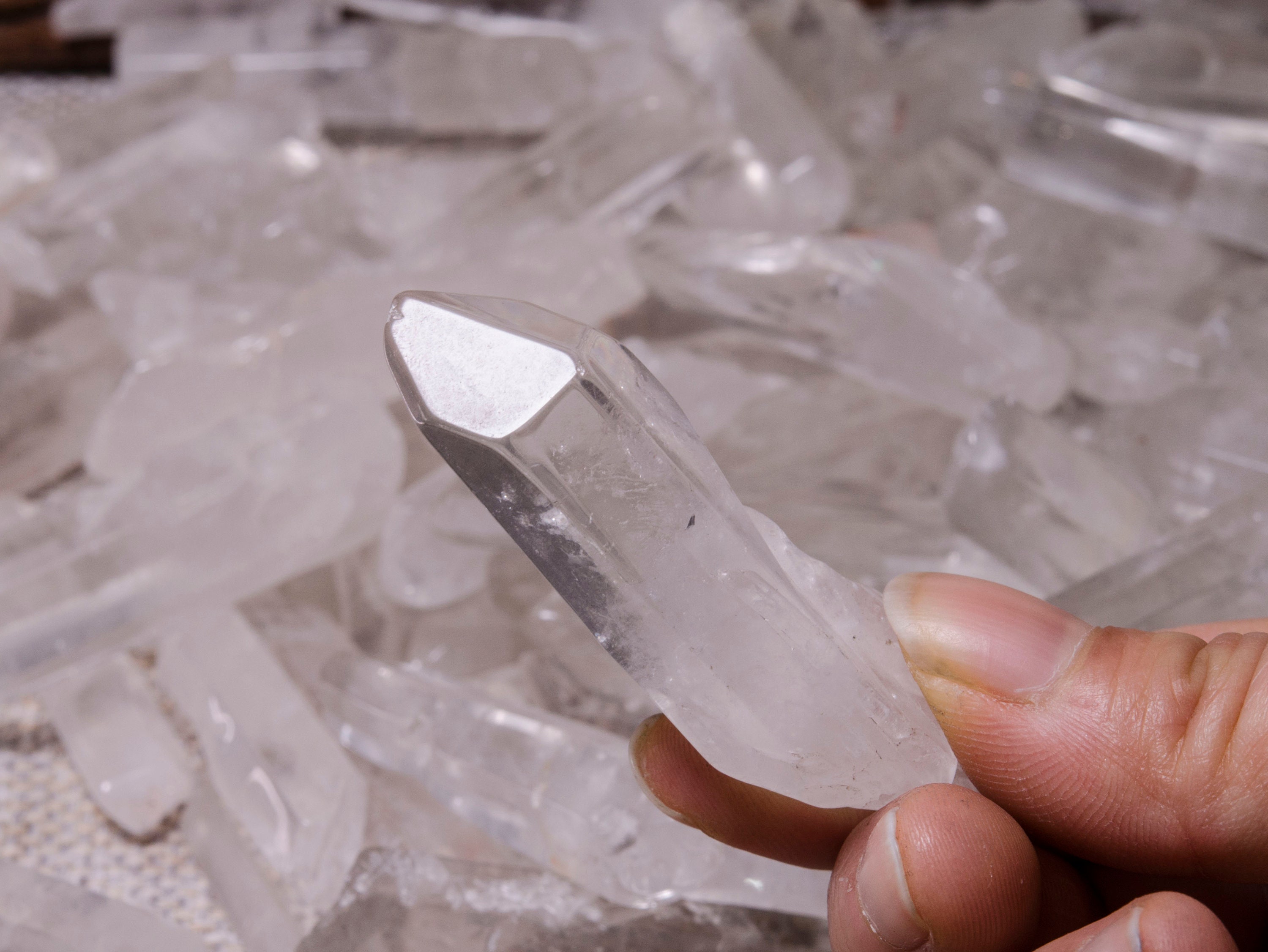 10pc Polished Himalaya Clear Crystal Seed,clear Crystal Point,jewerly ...