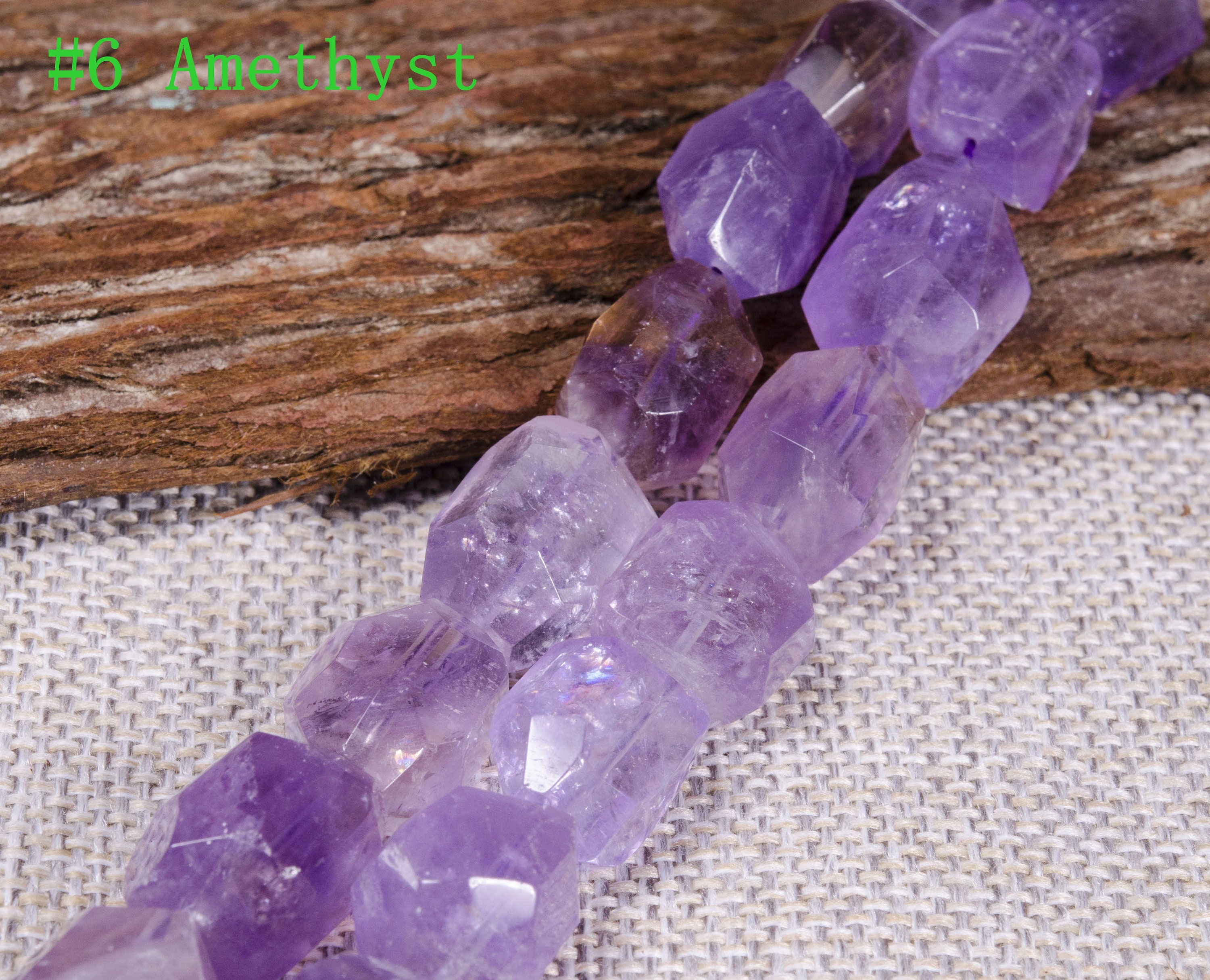 One Strand Natural Cuboid Facted Beadspolished | Etsy