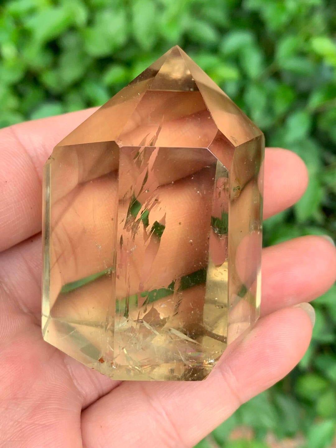 57mm Citrine Tower/rainbow Citrine Quartz Point/clear Citrine/yellow ...