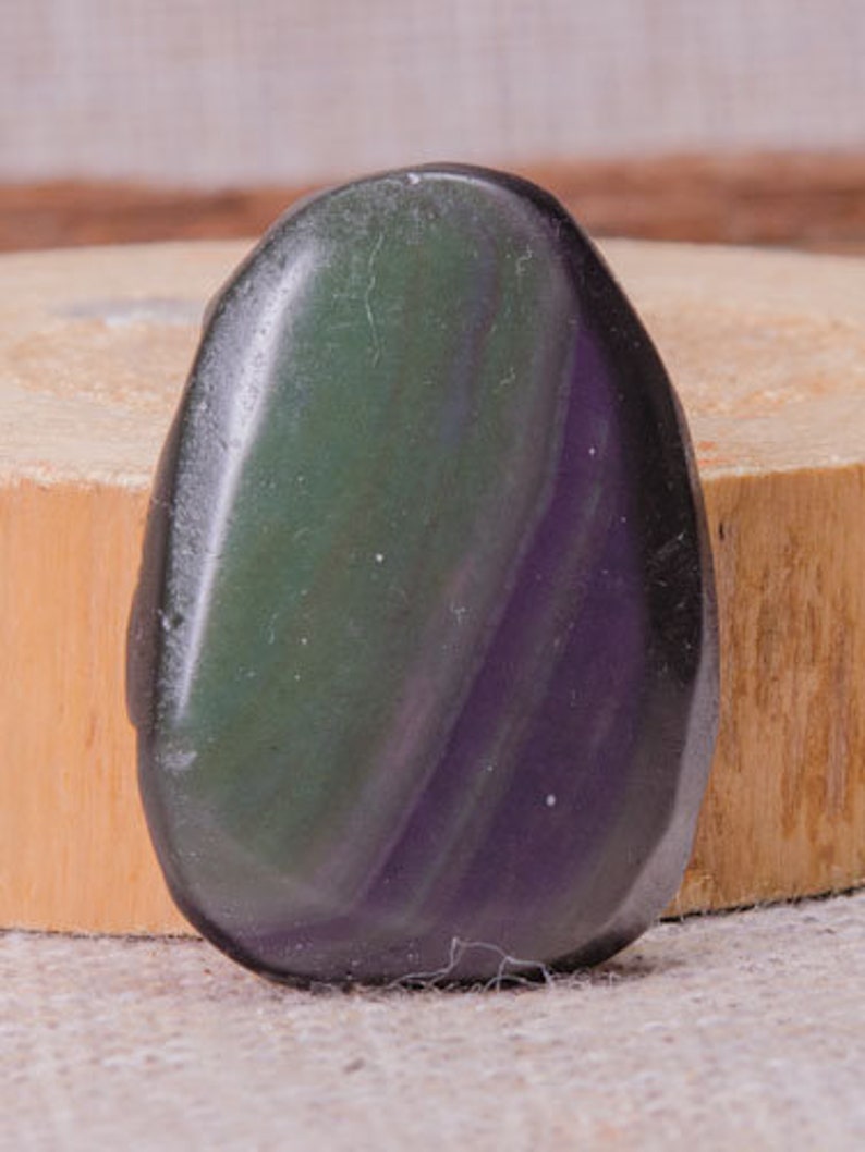 Rainbow Purple Sheen Obsidian Hand Carved Buddha - Etsy