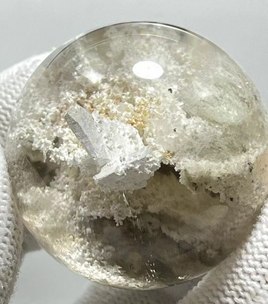 Inner Child Quartz,clear Crystal Ball With Inclusions of Milky Phantom ...