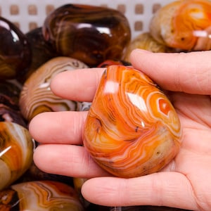 Natural Red Agate Tumbled Stone,red Agate Crystal Stone,healing Red ...