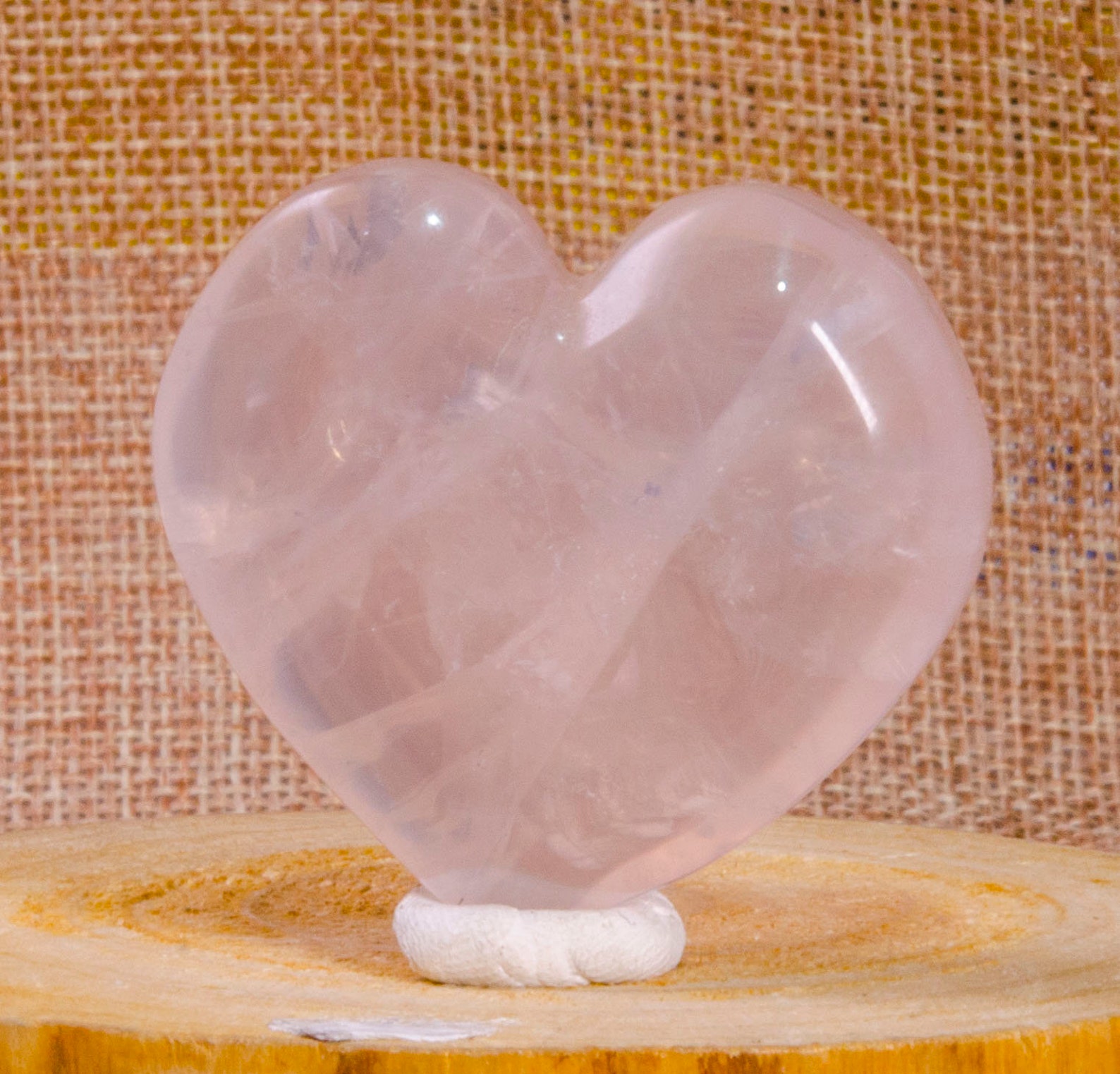 Clear Rose Quartz Necklacepink Stone Pendantrose Quartz - Etsy