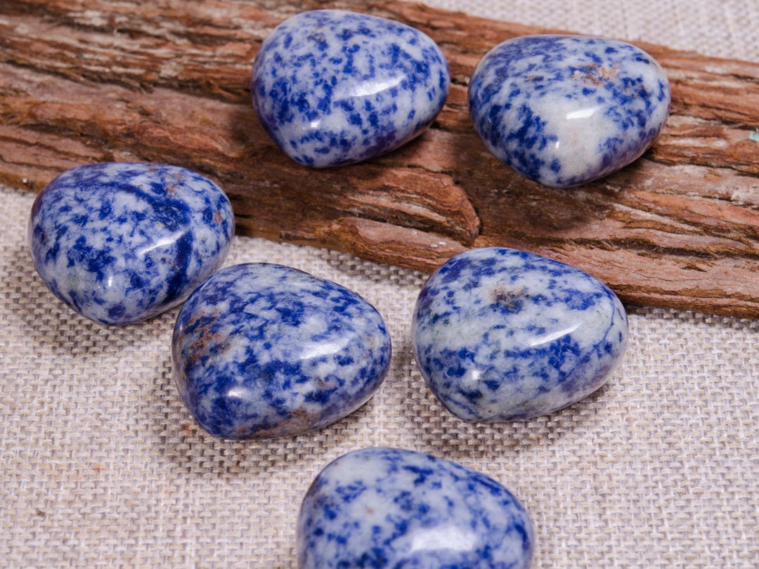 Blue Spot Jasper Heart,blue Spot Heart,gift for Her,blue Spot Jasper ...