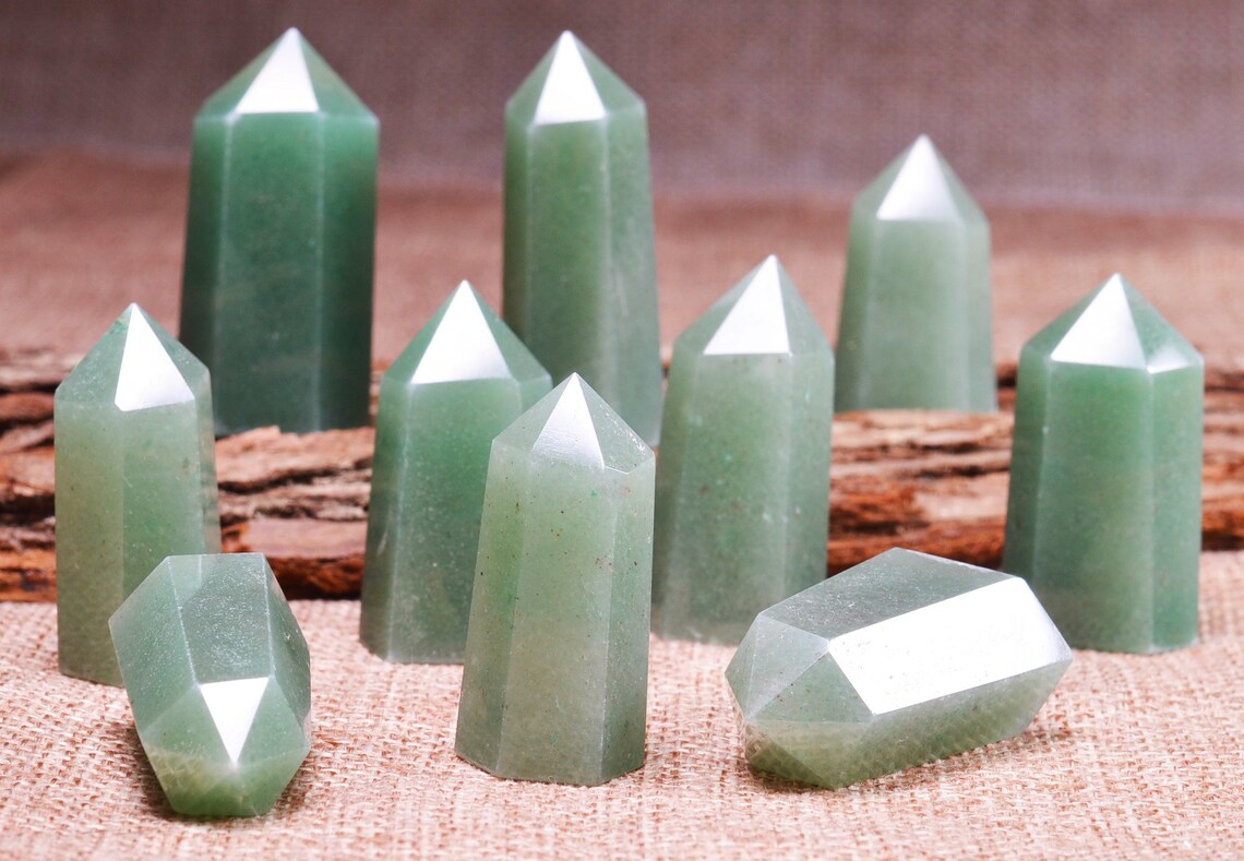 Green Aventurine Quartz Toweraventurine Crystal Quartz - Etsy