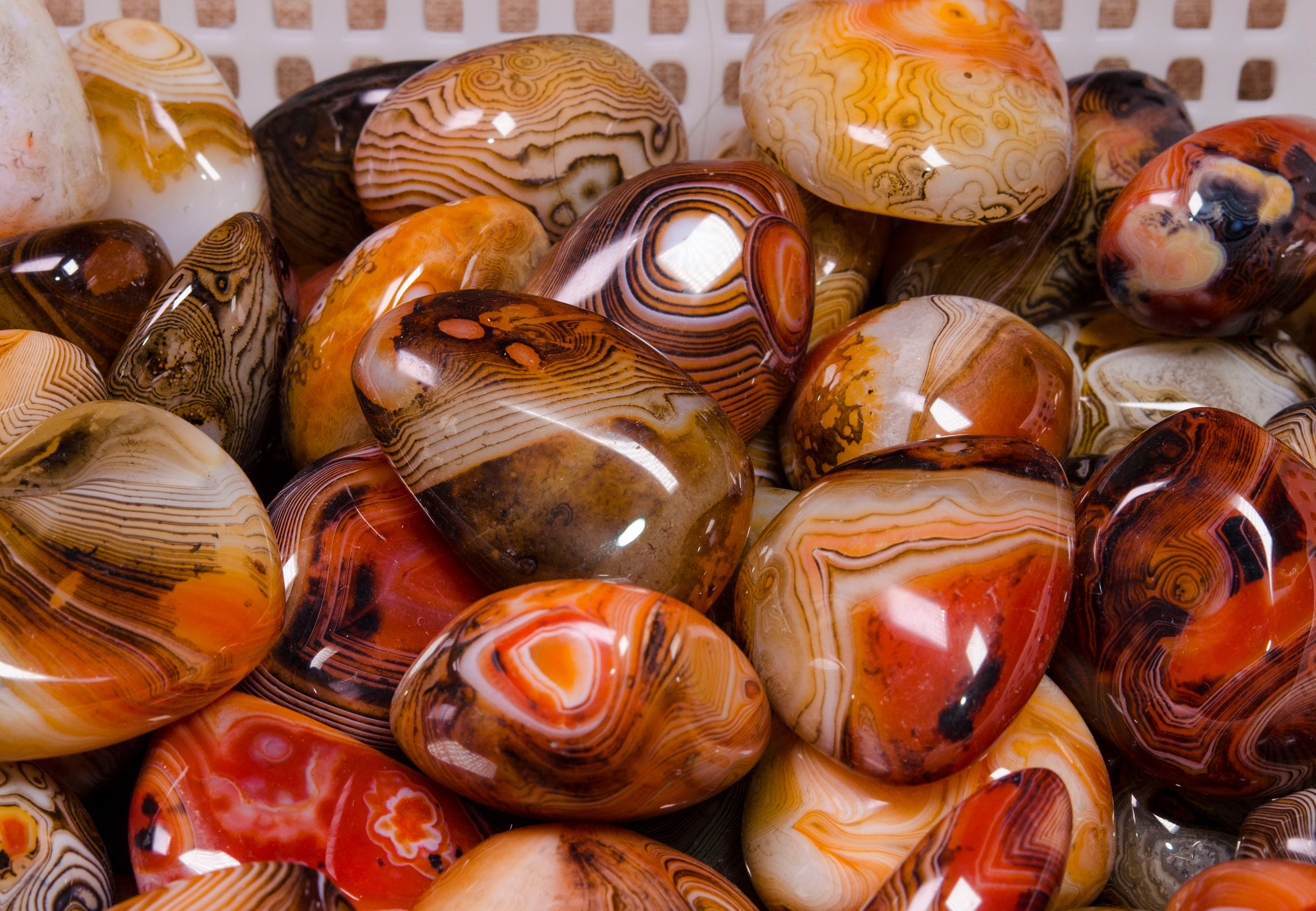 Natural Red Agate Tumbled Stonered Agate Crystal - Etsy