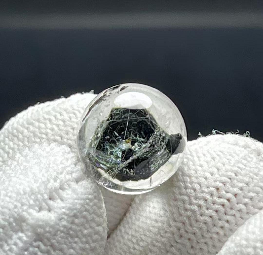 0.5"rare Natural Inner Child Quartz Crystal Bead With Inclusion of Rose ...