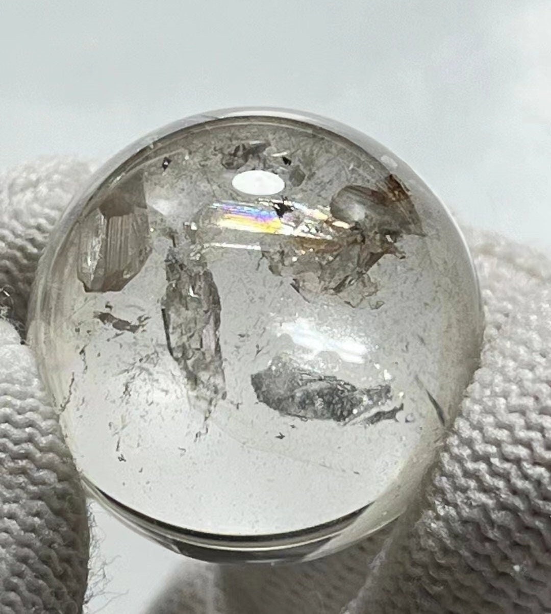 Unique Natural Inner Child Quartz,clear Crystal Ball With Inclusions of ...