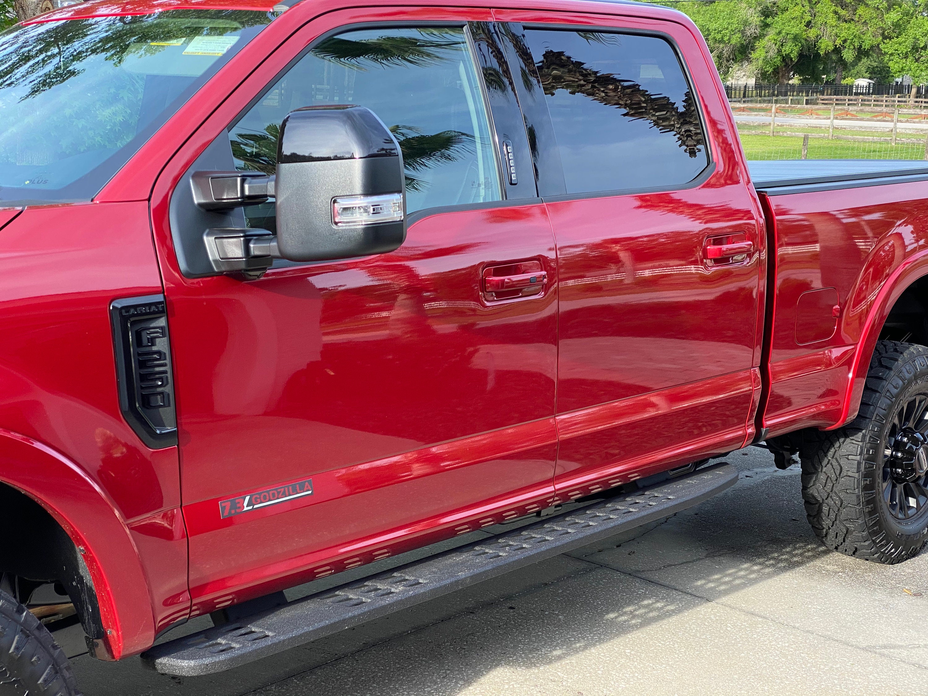 Godzilla 7.3 L ...truck Decal Sticker.....fits Ford F250 & F350 Trucks ...