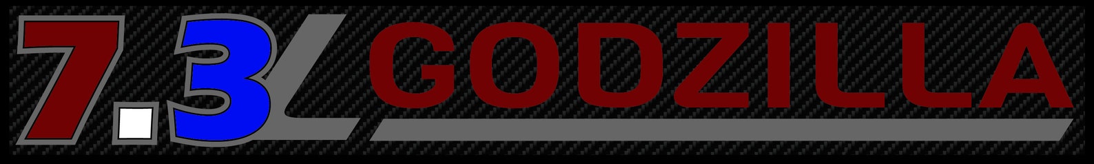 3 Godzilla 7.3 L ...badge..emblem.. Sticker.....fits Ford F250 TREMOR ...