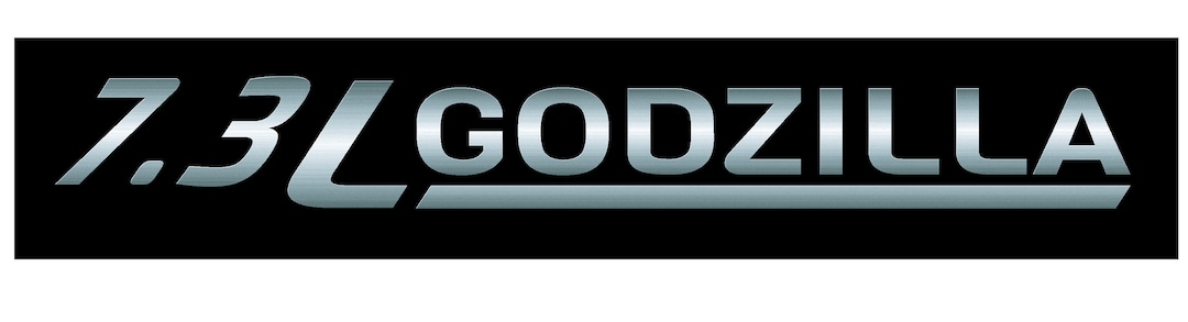 Godzilla 7.3 L ...badge..emblem.. Sticker.....fits Ford F250 & F350 ...
