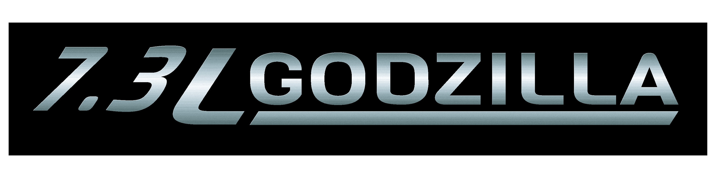 Godzilla 7.3 L ...badge..emblem.. Sticker.....fits Ford F250 & F350 ...