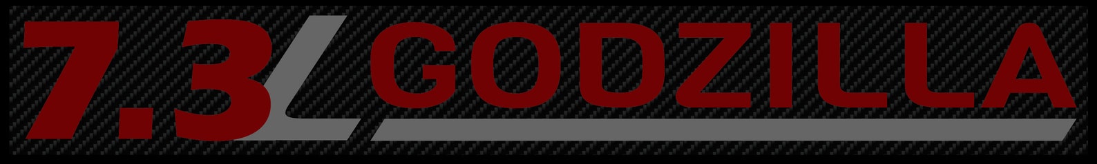 Godzilla 7.3 L ...truck Decal Sticker.....fits Ford F250 & F350 Trucks ...