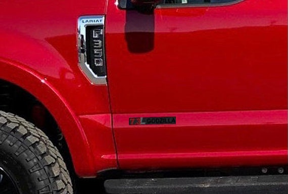 3 Godzilla 7.3 L ....Truck Decal Sticker.....fits Ford F250 & F350 ...