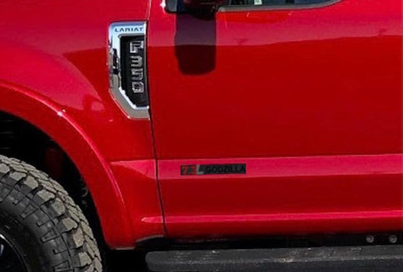 2 Godzilla 7.3 L ....Truck Decal Stickers.....fits Ford F250 & F350 ...