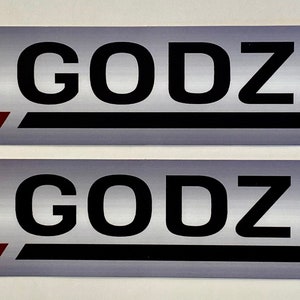 2 Godzilla 7.3 L ...badge..emblem.. Sticker.....fits Ford F250 & F350 ...