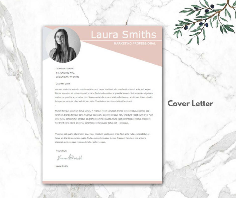 Modern Resume Template CV Templates Cv-malli Professional - Etsy UK