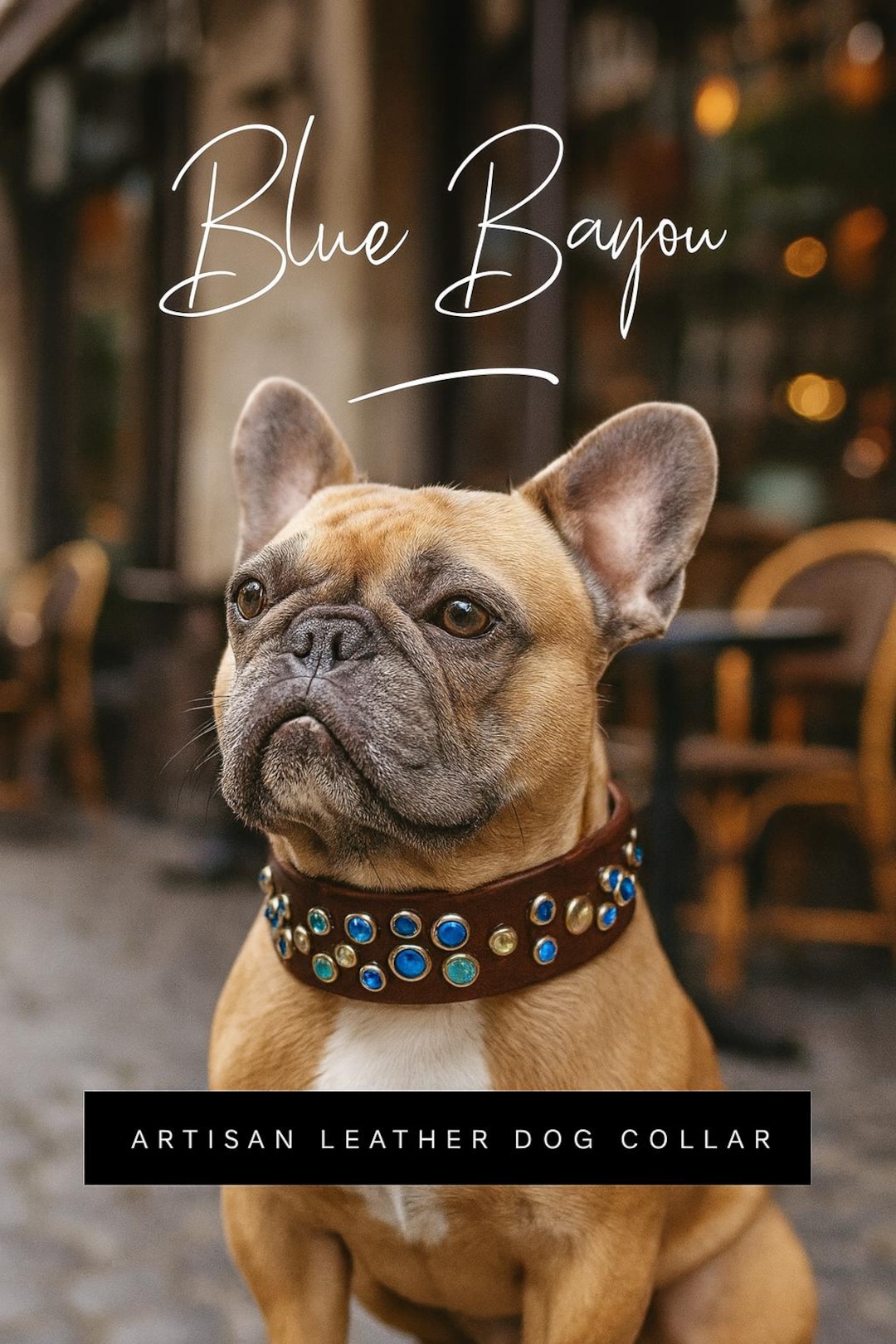 Customizable Leather Rhinestone Dog Collar, Designer Rhinestone Bling ...