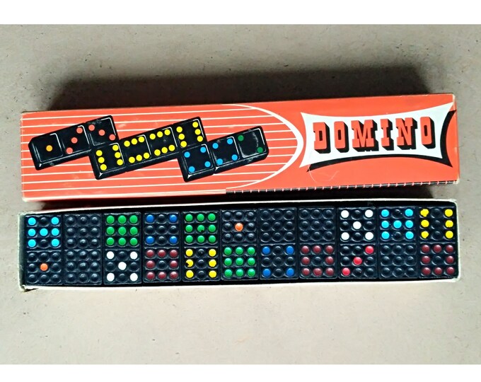 Vintage Multicolor Domino Made in Western-germany, Three Monkeys - Etsy