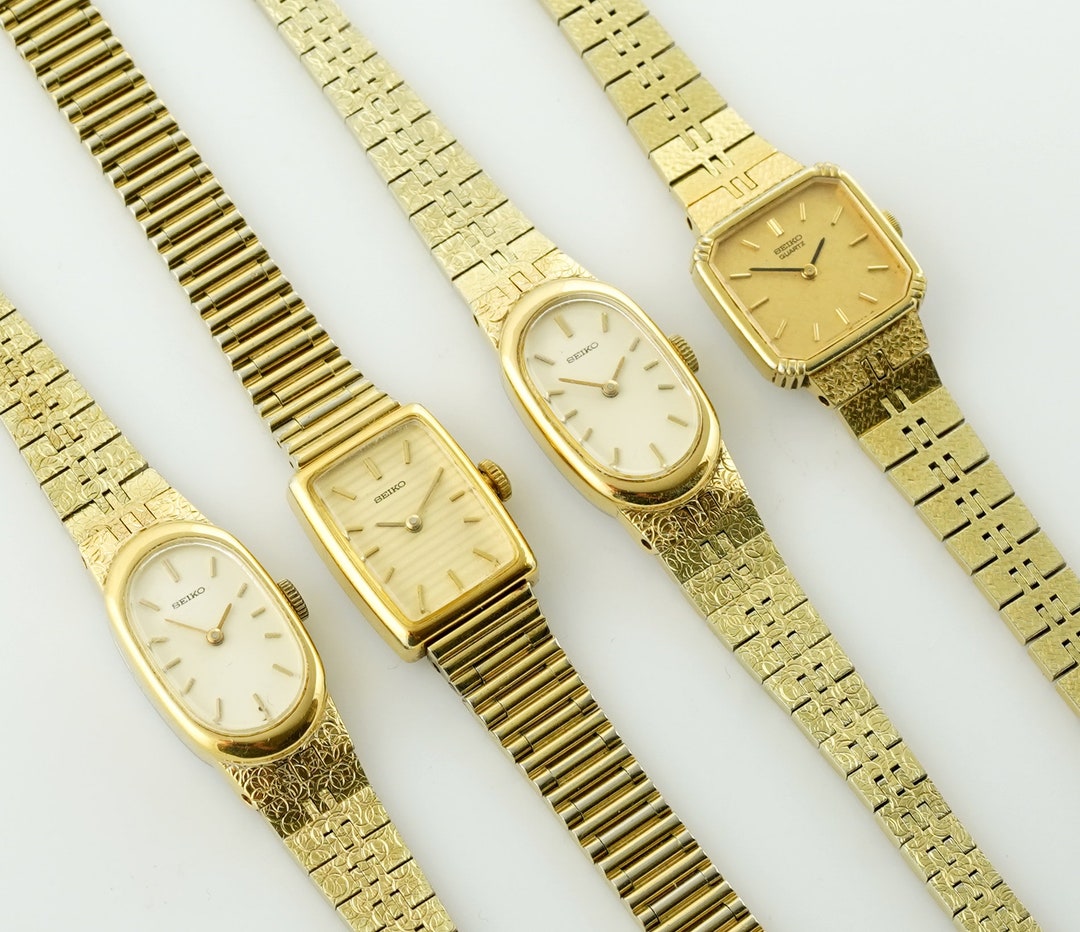 Vintage Women's Seiko Watch, Mechanical Gold Colored Womens Watch ...