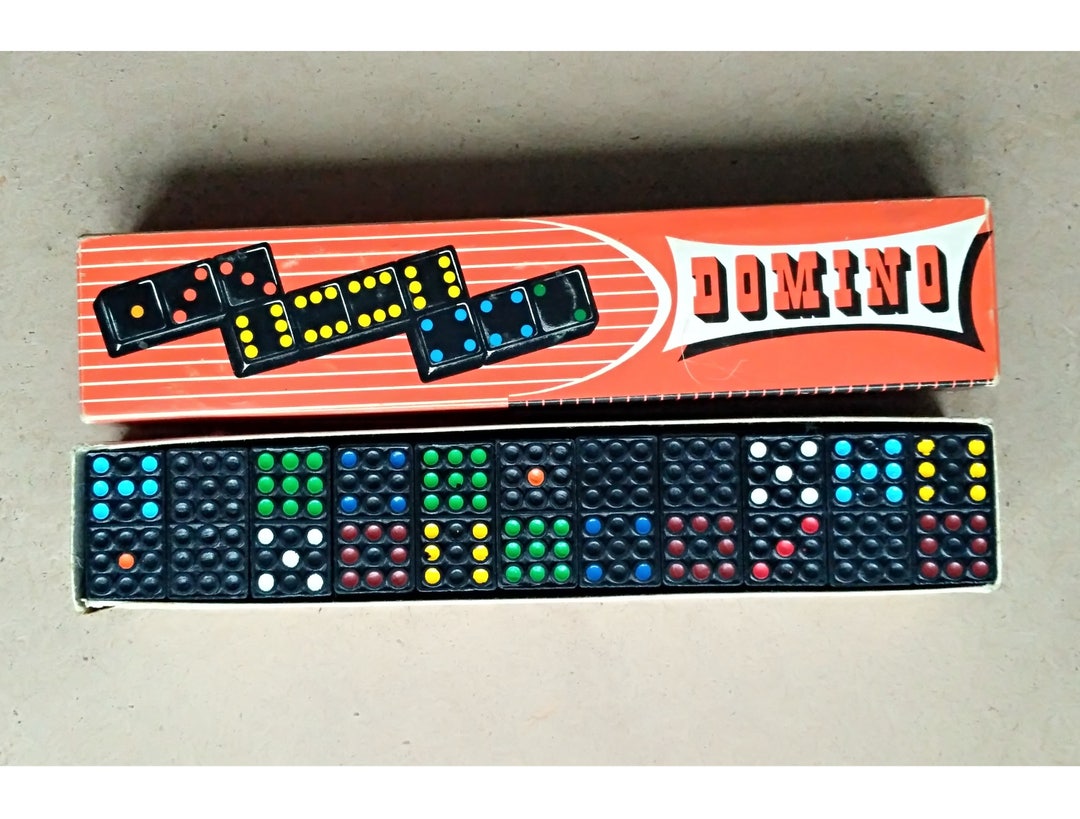Vintage Multicolor Domino Made in Western-germany, Three Monkeys - Etsy