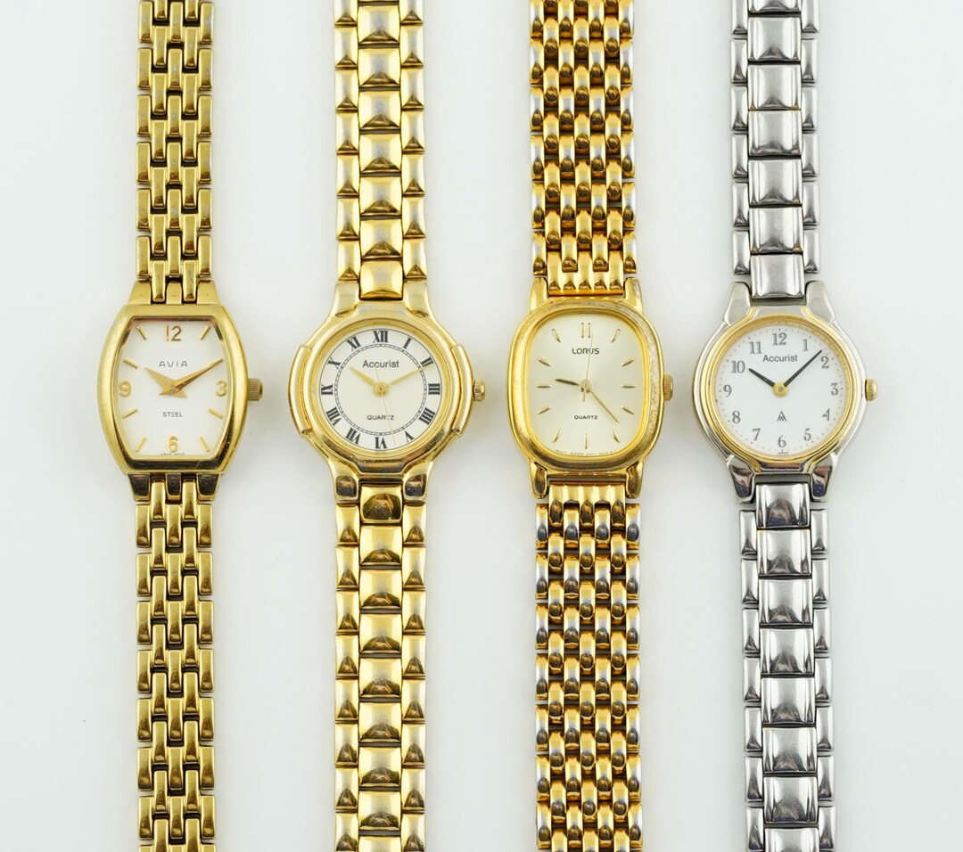 Vintage Women's Cocktail Watch: Gold & Silver-tone Wristwatches - Etsy