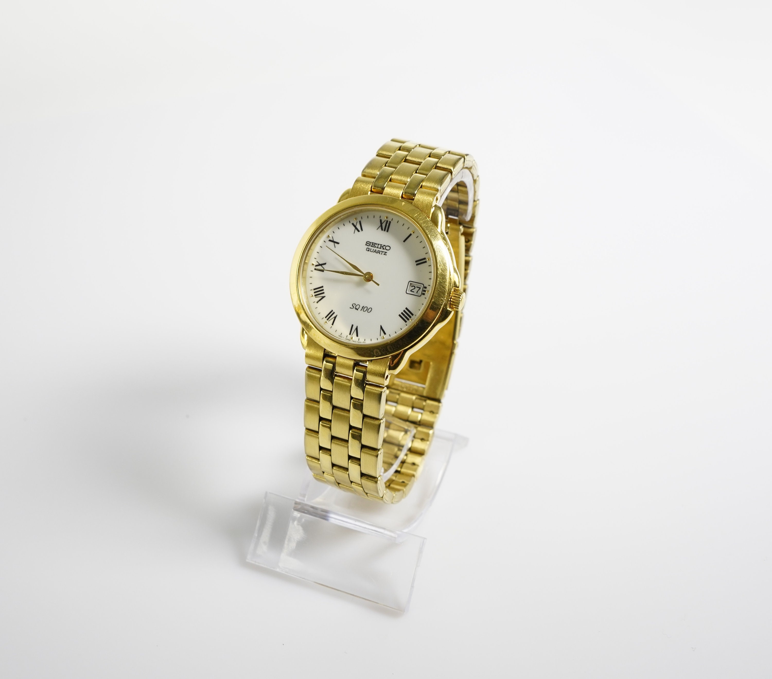 Vintage Seiko Men's Chronograph Watch Gold Color - Etsy