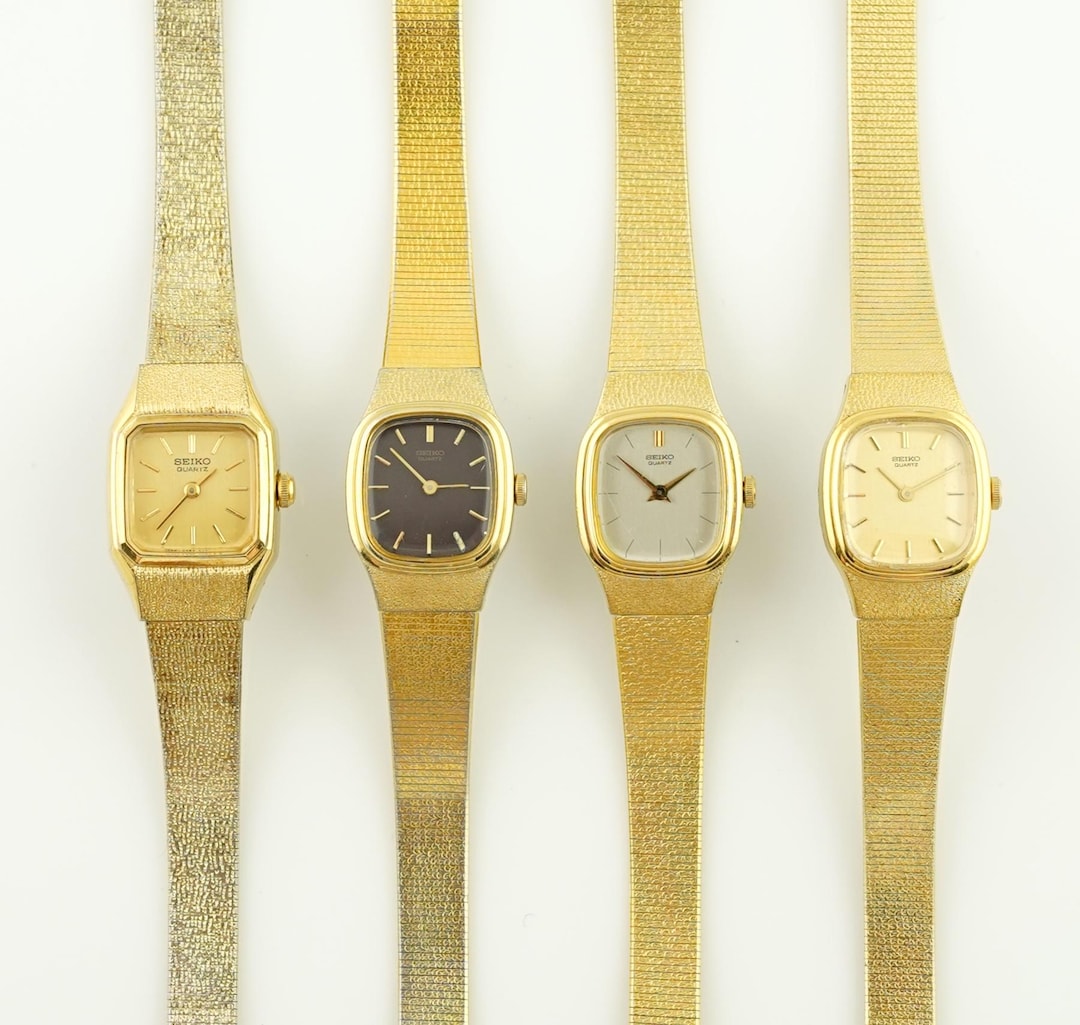 Vintage Seiko Women's Watch: Square Gold Tone Cocktail Wristwatch - Etsy UK