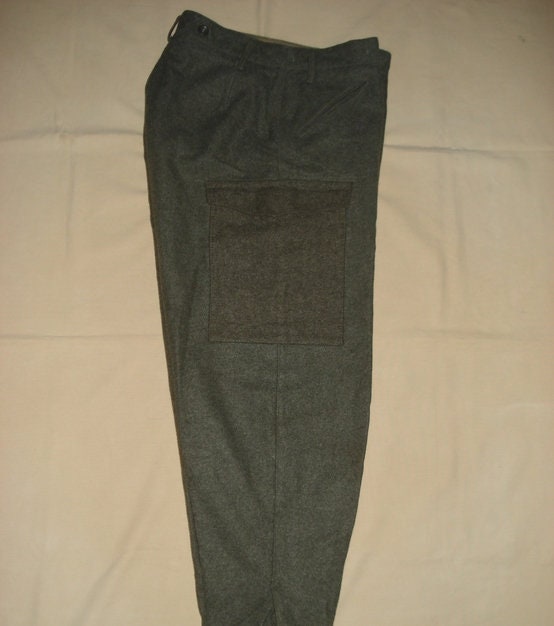 Vintage Men's Swedish Military Wool Pants Rare Authentic - Etsy