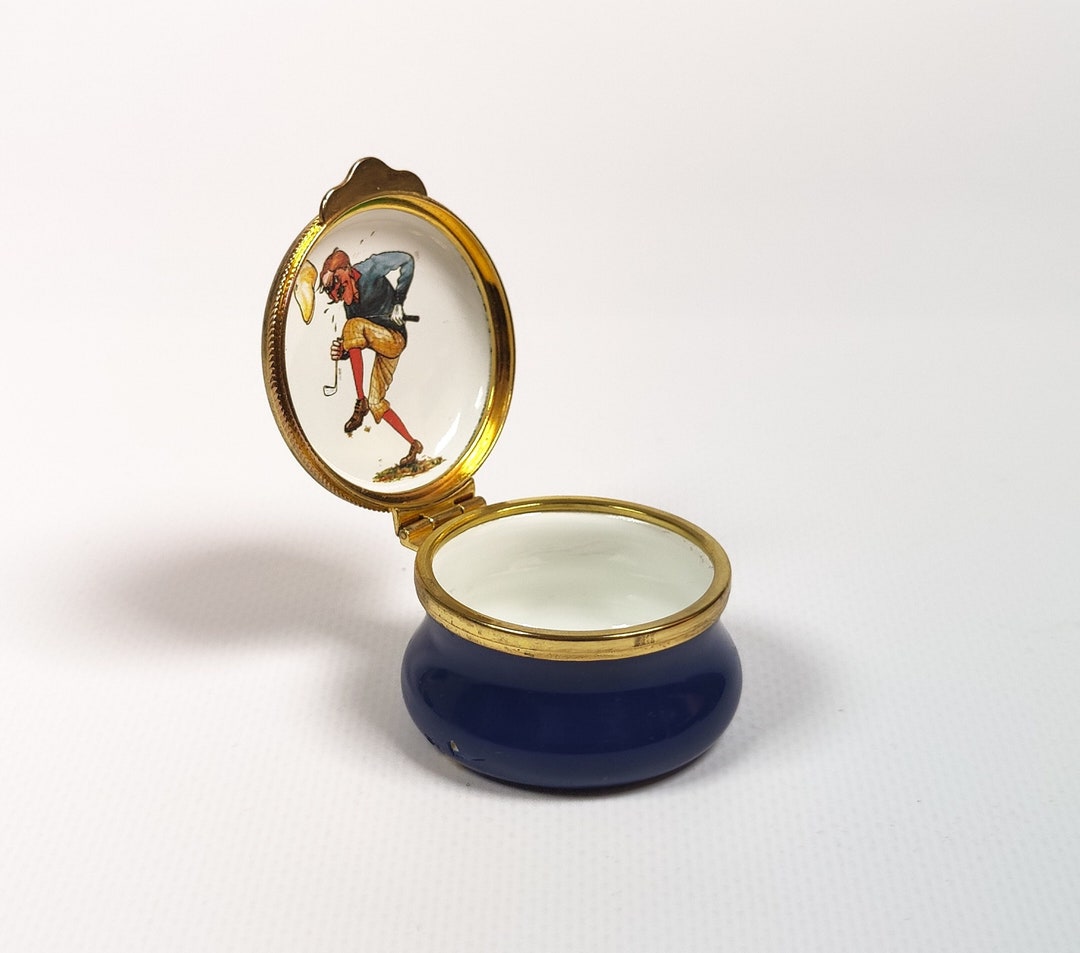 Vintage Alastor English Enamels Golf, English Trinket Box, Alastor ...