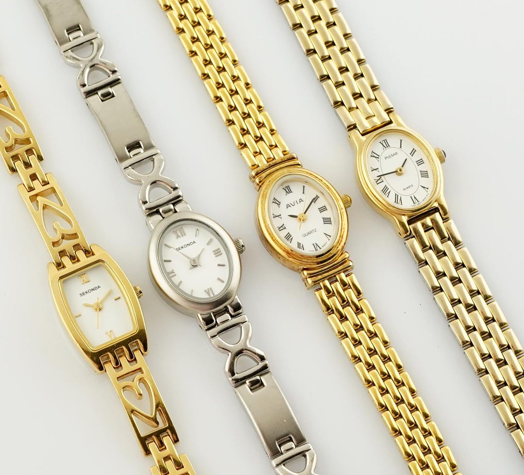 Vintage Women's Avia Watch, Sekonda Gold Colored Womens Watch, Ladies ...