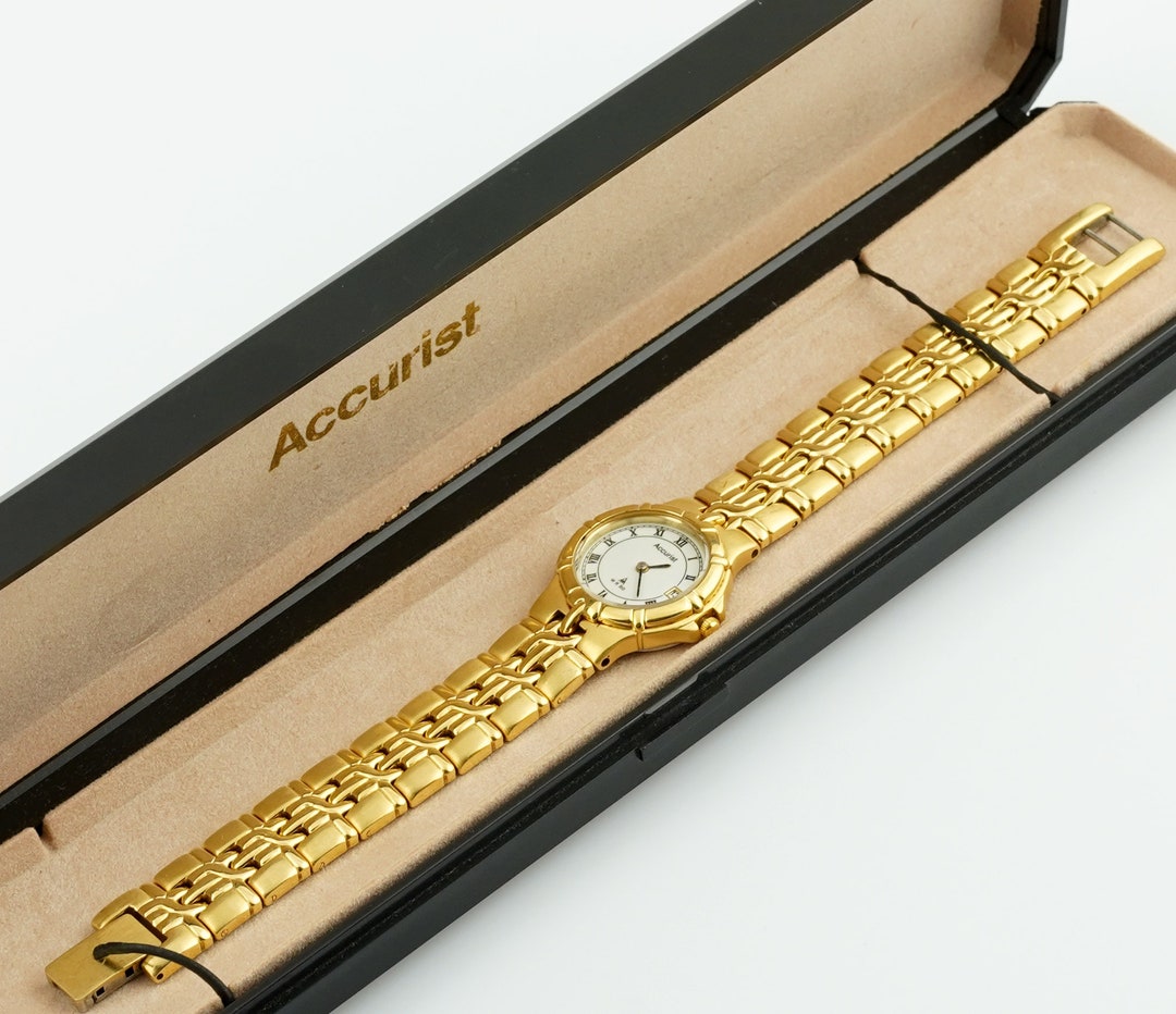 Women's Accurist Watch, Watch in Original Box, Waterproof Watch, Quartz ...