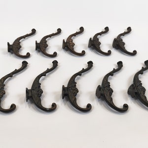 Vintage Metal Clothes Hooks, Moon Face Clothes Hanger, Rustic Hat ...