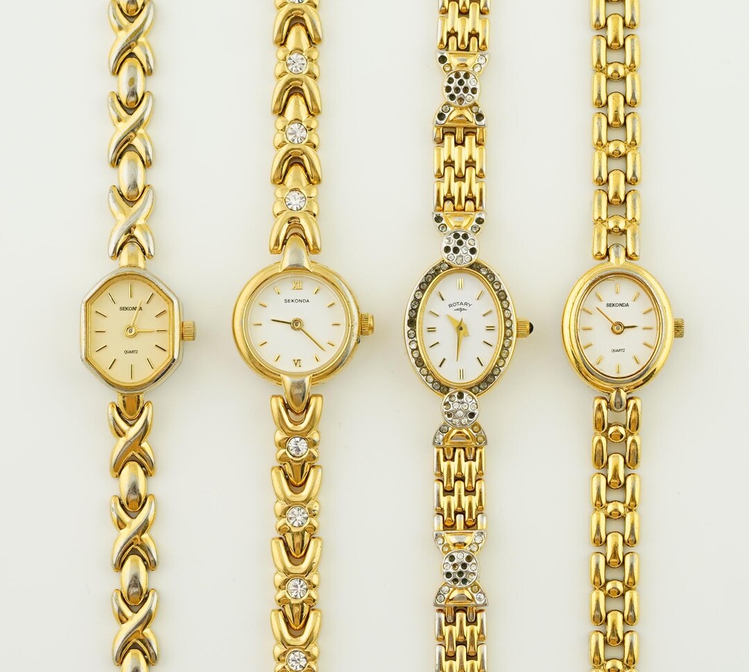 Vintage Rotary Gold Colored Watch, Sekonda Thin Cocktail Wristwatch - Etsy