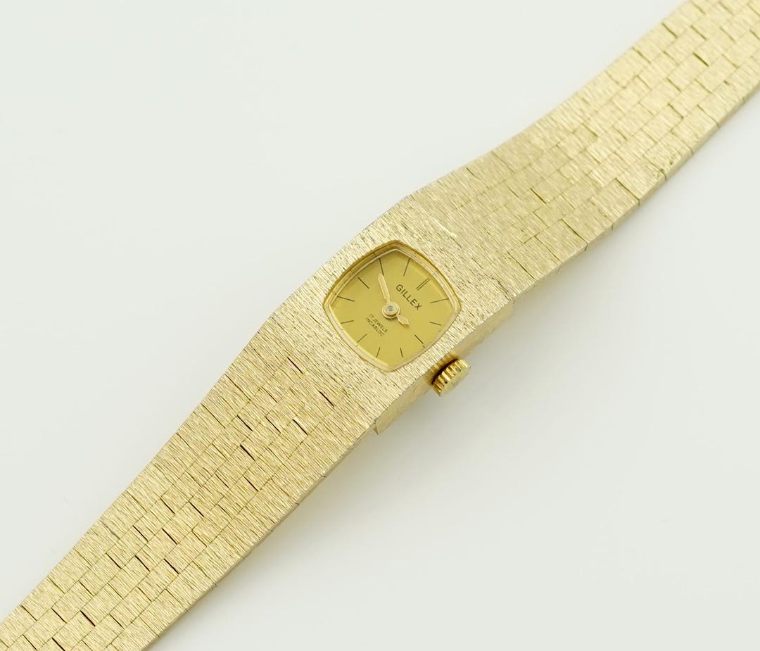 Vintage 1970s Women's Gillex 17 Jewels Incabloc Mechanical Watch , Gift ...