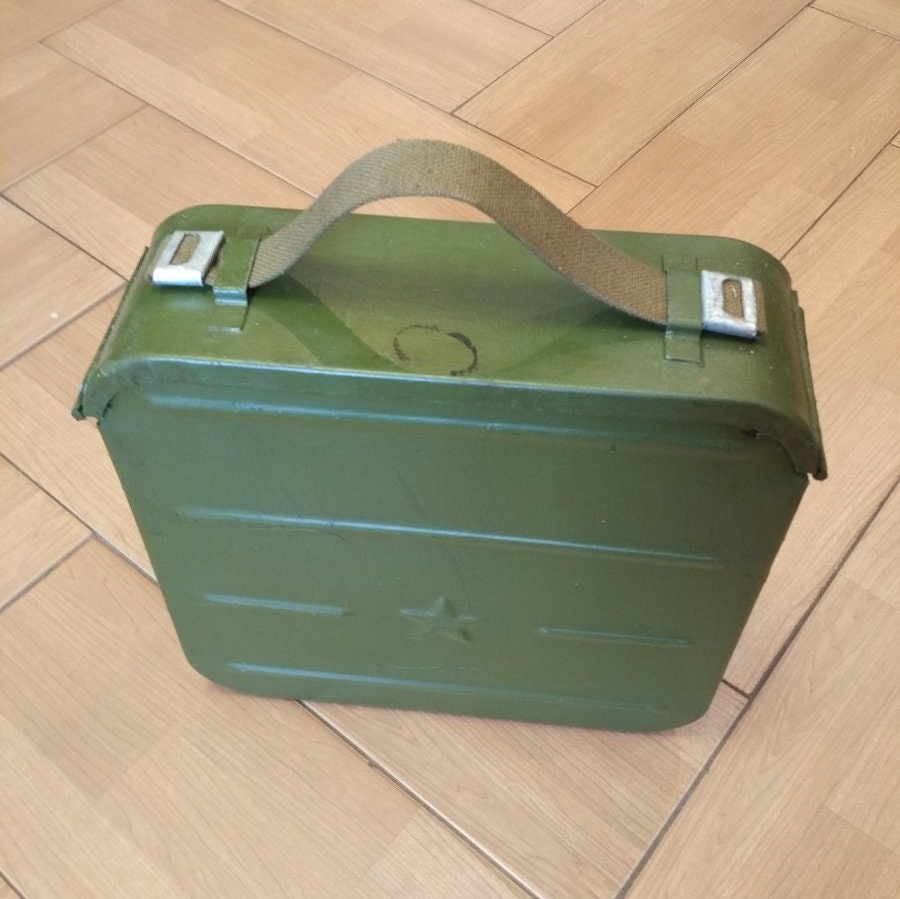 Vintage Original Army Ammo Metal Box From Machine Gun Maxim - Etsy