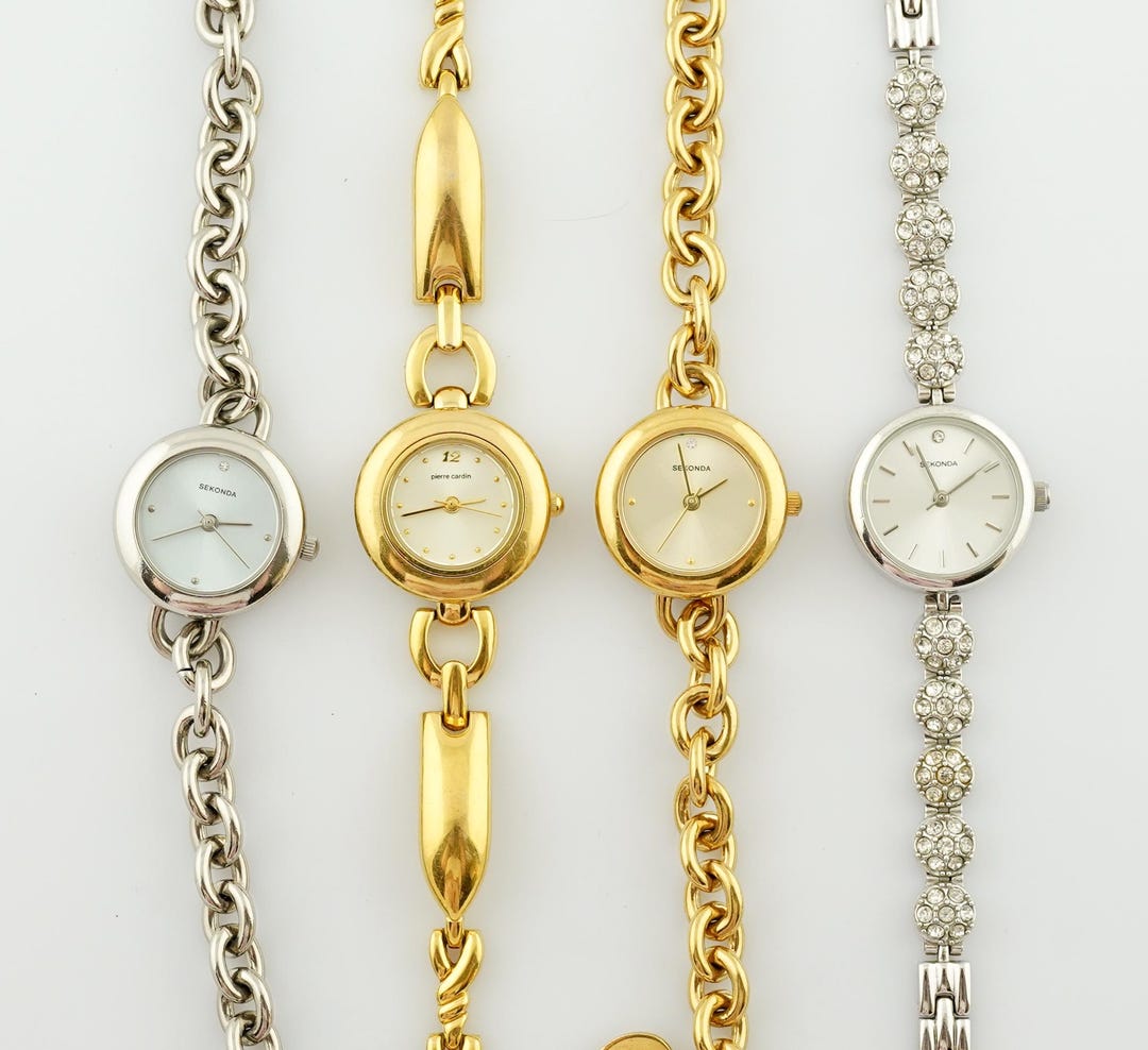 Vintage Women's Pierre Cardin Watch, Sekonda Gold Cocktail Wristwatch ...