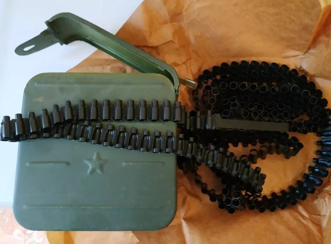 Vintage Original Army Ammo Metal Box From Machine Gun Maxim - Etsy